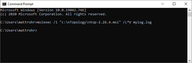 How to install nTop with Command Prompt – nTop Support