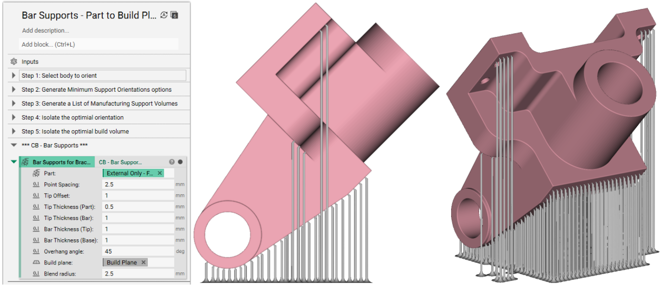 How to generate bar supports under a part – nTop