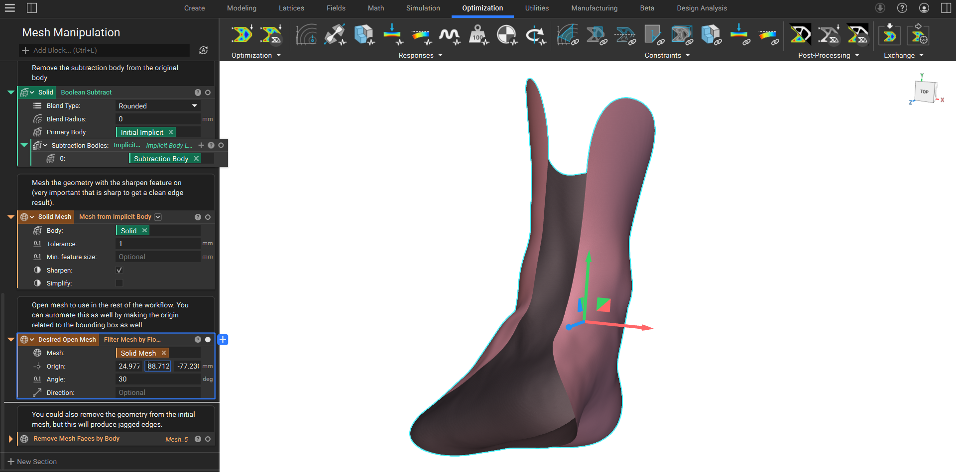 How to filter mesh – nTop Support