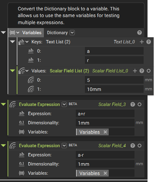 How to use the Evaluate Expression block – nTop Support