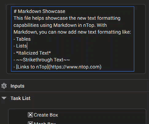Adding Markdown and images to nTop notebooks – nTop Support